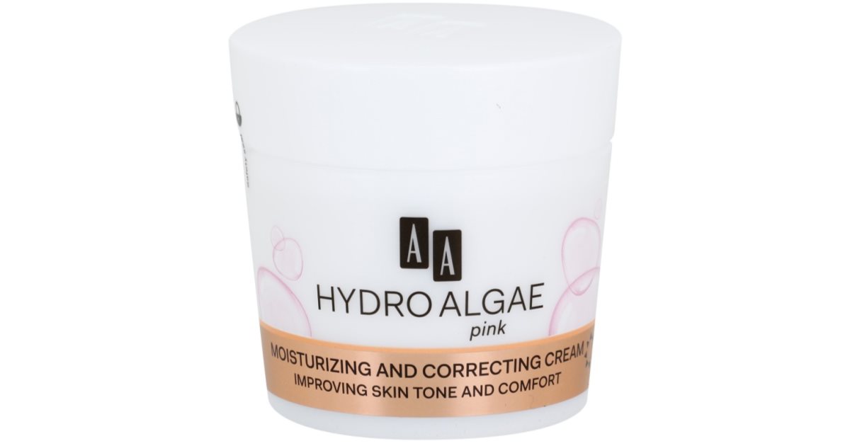 AA Cosmetics Hydro Algae Pink crema para unificar el tono de la piel ...