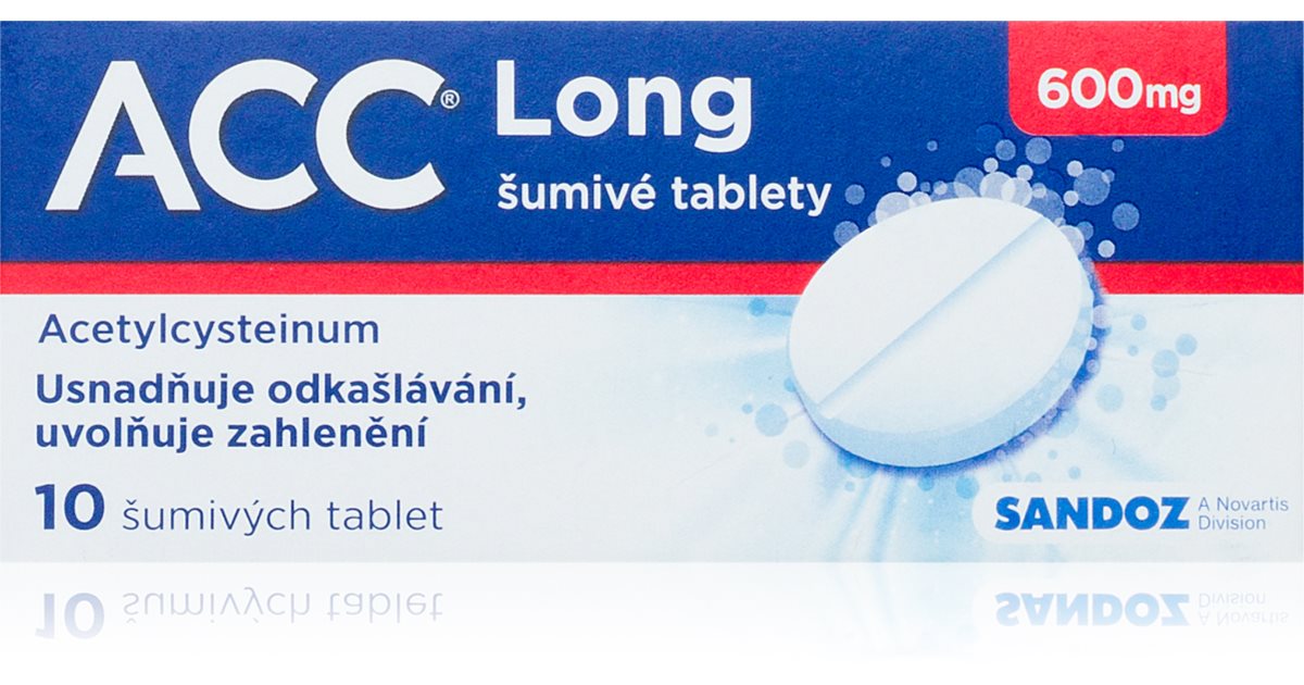 ACC ACC LONG 600mg šumivé tablety na vlhký kašel a zahlenění | notino.cz