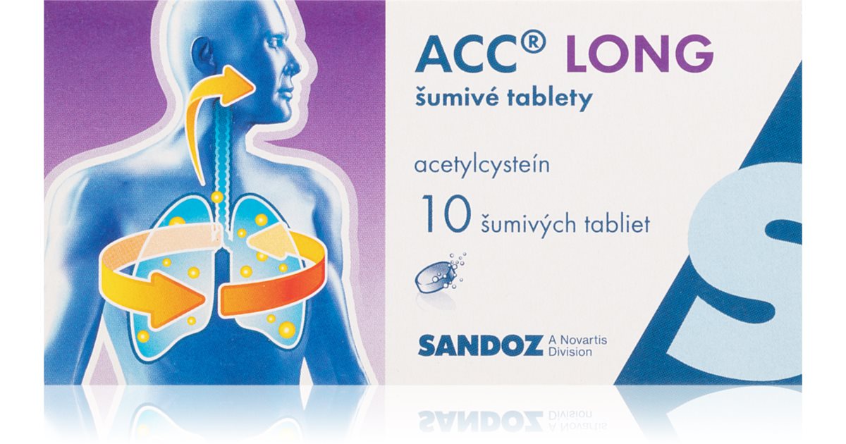 ACC ACC LONG 600mg šumivé tablety na vlhký kašeľ a zahlienenie | notino.sk