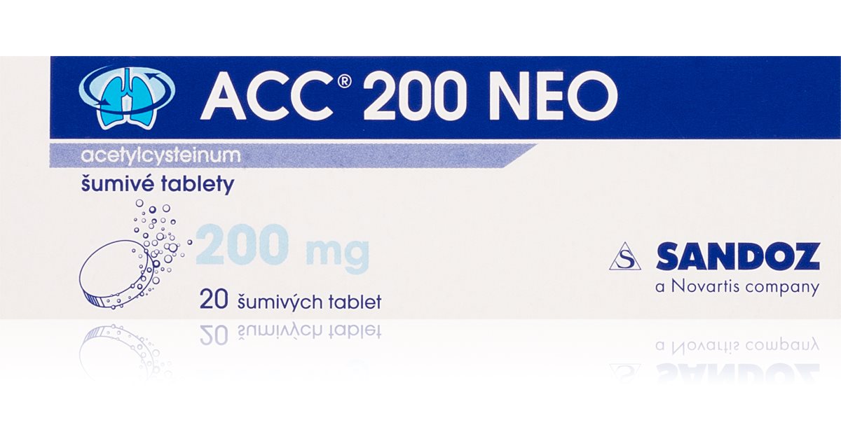 ACC ACC 200 NEO 200mg šumivé tablety na vlhký kašel a zahlenění | notino.cz