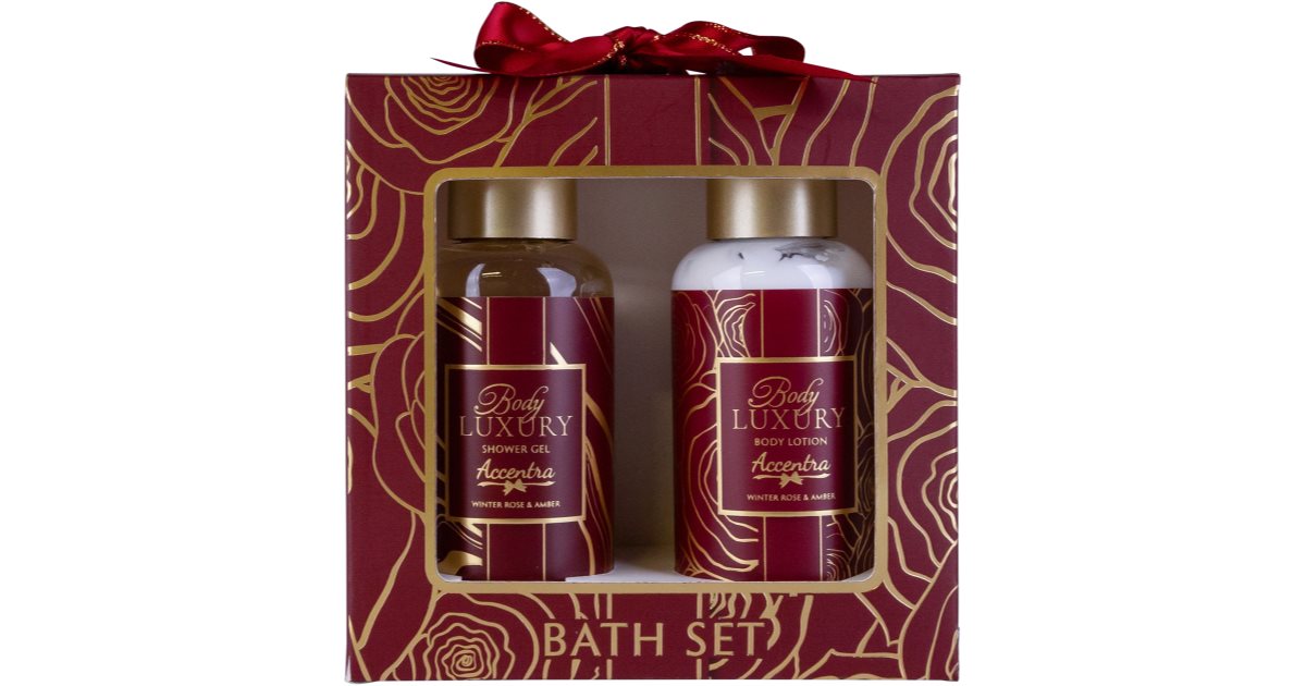 Accentra Body Luxury Winter Rose & Amber Gift Set for the bath | notino.ie