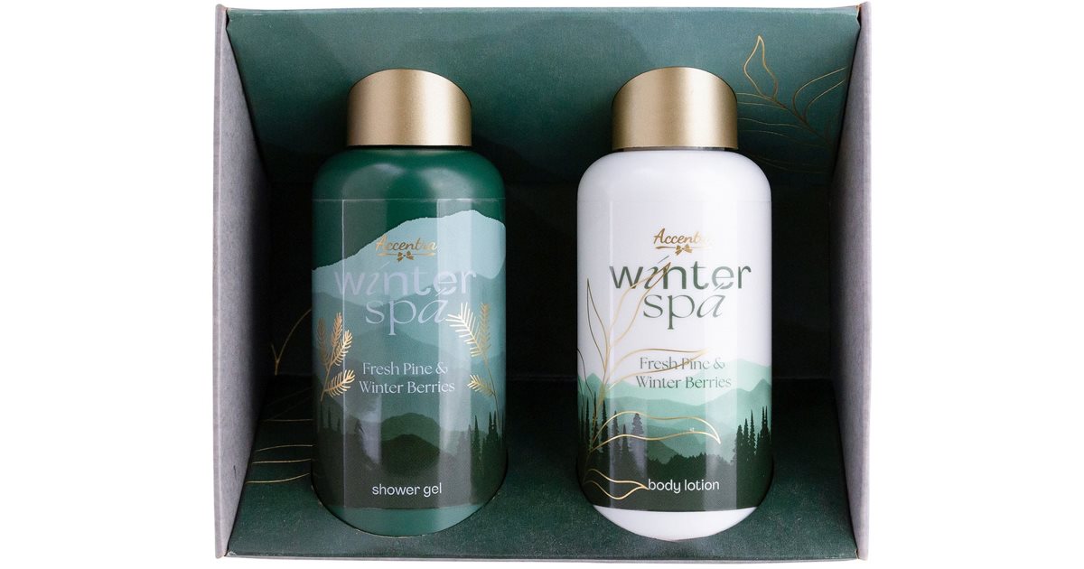 Accentra Winter Spa Fresh Pine & Winterberries Gift Set for the bath ...