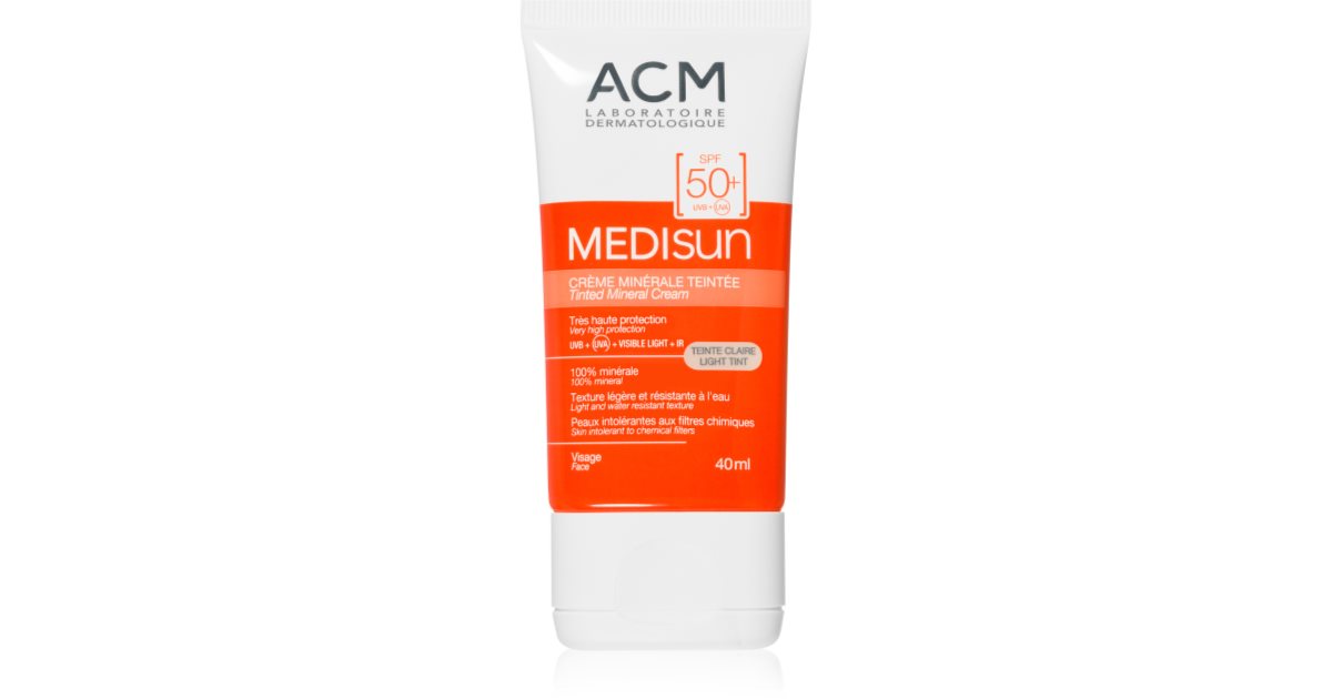 Acm Medisun Crème Teintée Hydratante Minérale Spf 50 Notino Fr
