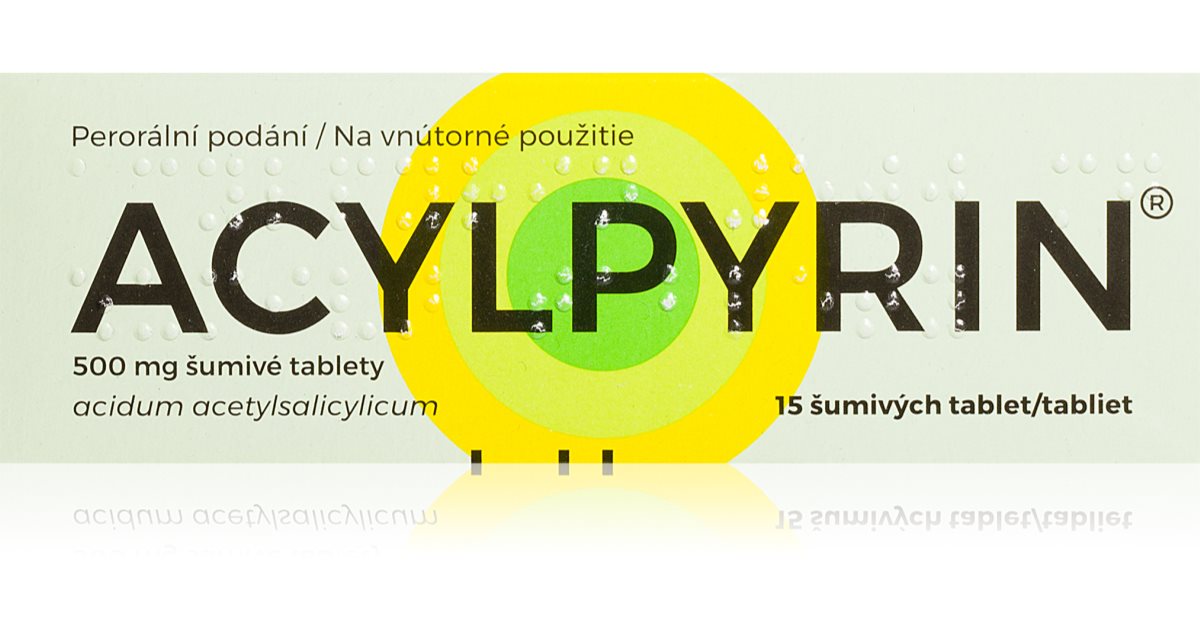 Acylpyrin Acylpyrin 500 mg šumivé tablety při chřipce a nachlazení ...