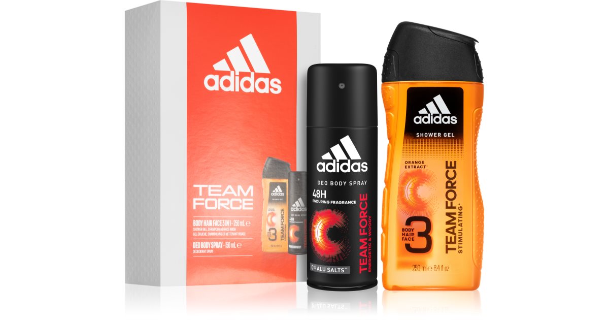 Adidas Team Force Edition 2022 gift set (for body) for men | notino.co.uk