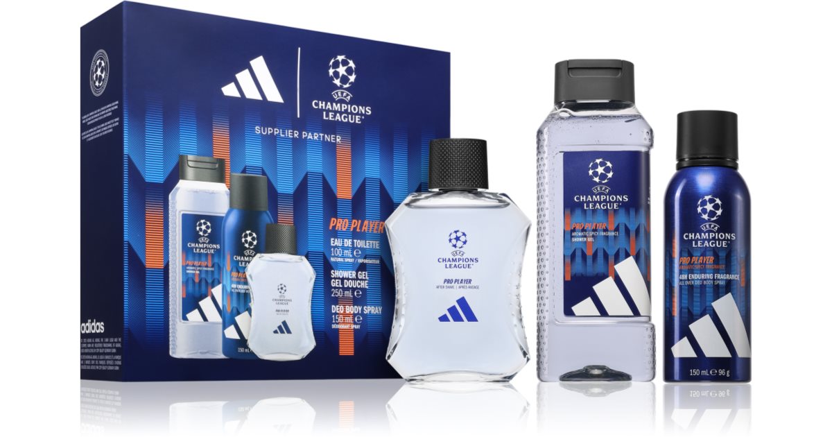 Adidas UEFA Champions League Pro Player gift set for men | notino.co.uk