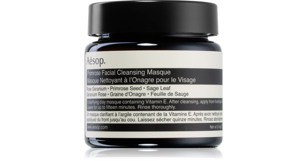 Aēsop Skin Primrose mineralna maska z glinki oczyszczająca