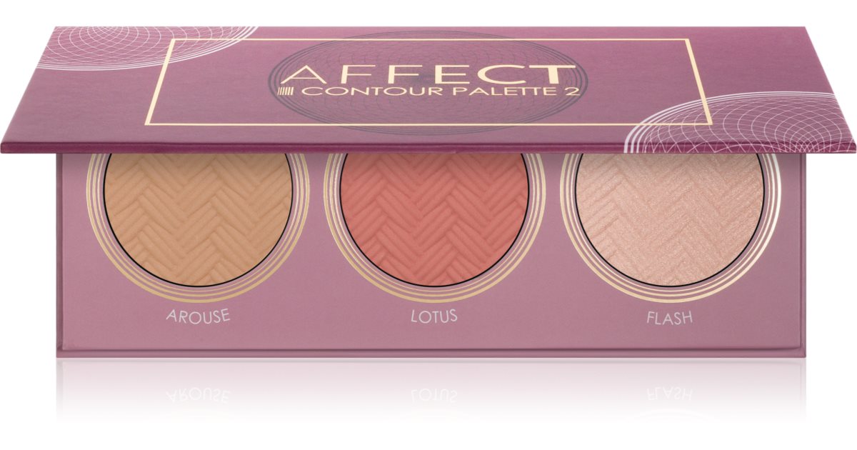 Affect Contour Palette 2 rozświetlacz, bronzer i róż