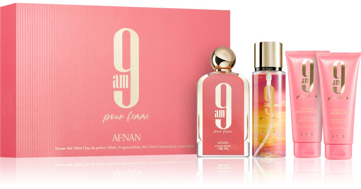 Afnan 9 AM Pour Femme gift set for women | notino.co.uk