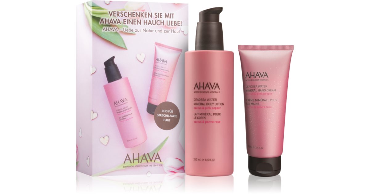 Ahava Dead Sea Water Cactus & Pink Pepper Cosmetic Set I. for Women ...
