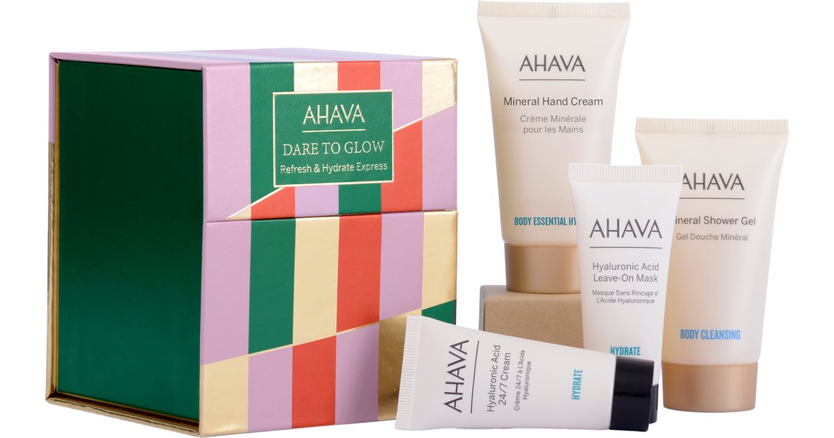 AHAVA Dare to Glow Refresh & Hydrate Express подаръчен комплект за тяло ...