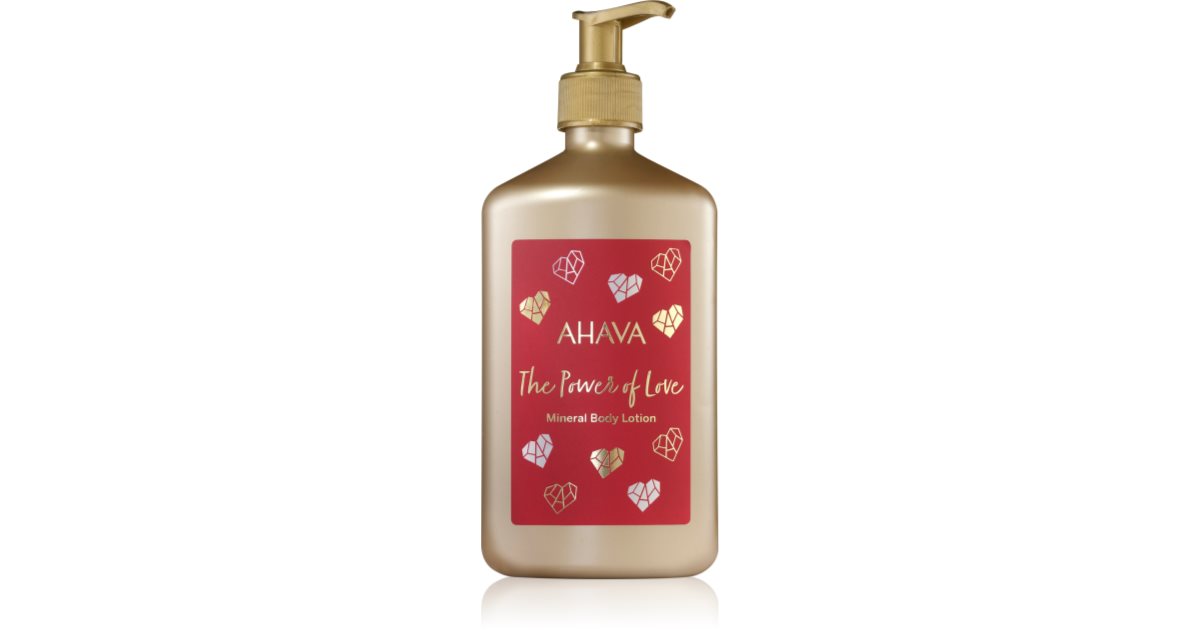 AHAVA The Power Of Love Mineral Body Lotion Nourishing Body Lotion with ...
