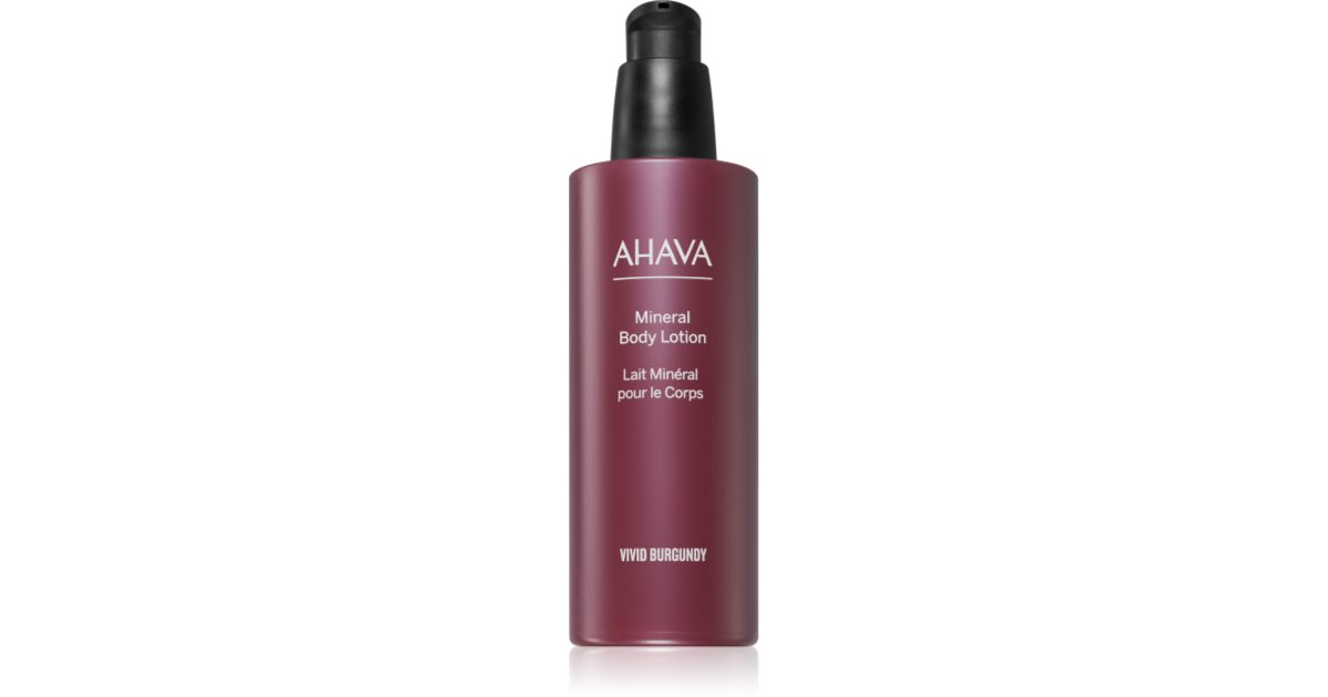 AHAVA Vivid Burgundy hydrating body lotion with Dead Sea minerals ...