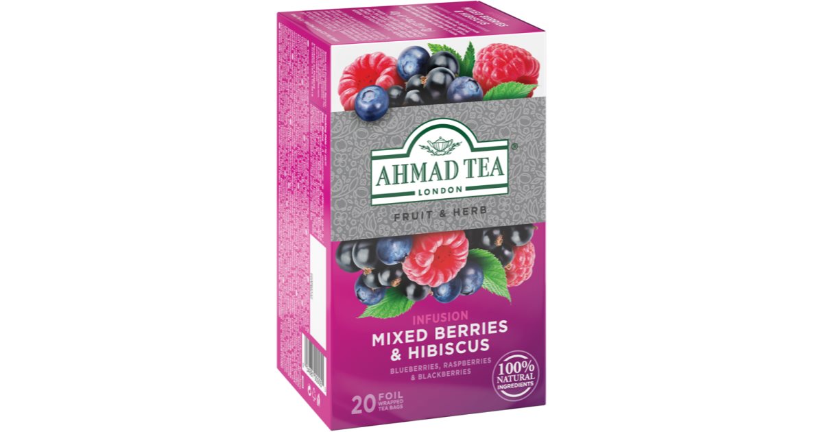 Ahmad Tea Mixed Berries & Hibiscus ovocný čaj s ibiškem | notino.cz