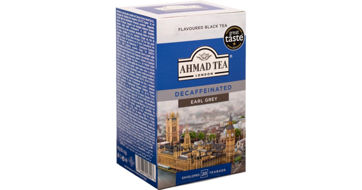 Ahmad Tea Decaffeinated Earl Grey černý čaj bez kofeinu | notino.cz