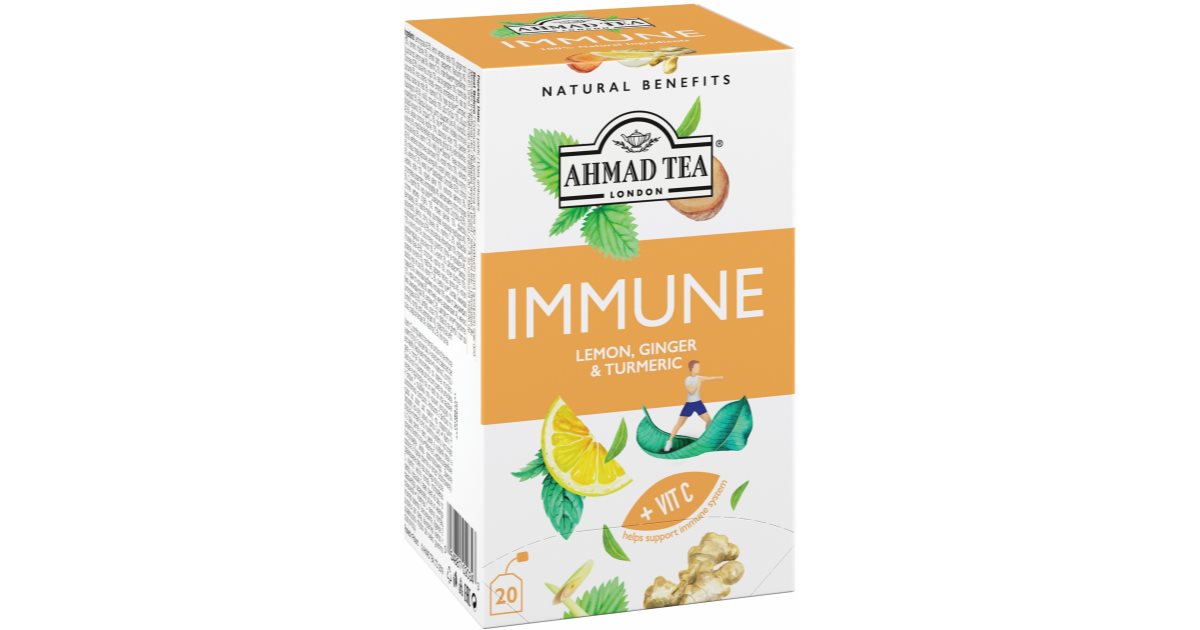 Ahmad Tea Immune zázvorový čaj pro posílení imunity | notino.cz