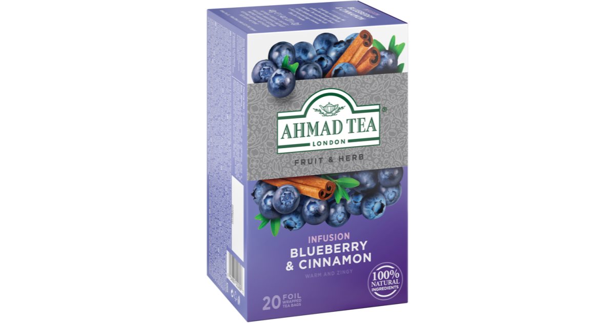 Ahmad Tea Blueberry & Cinnamon Früchtetee Zimt | notino.at