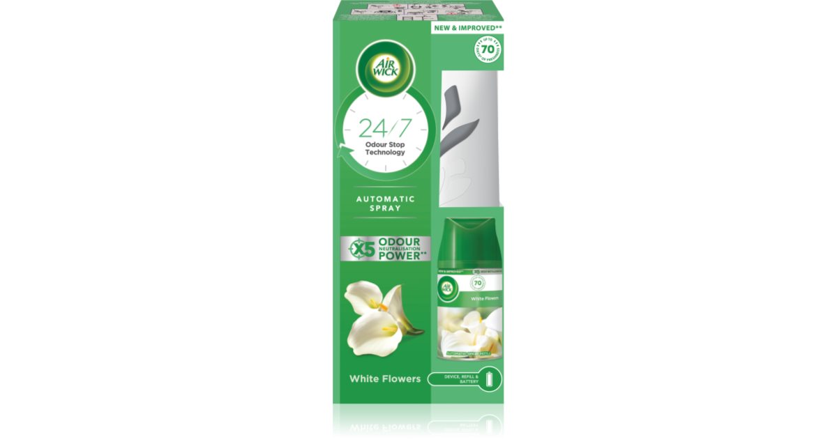 Air Wick Freshmatic White Flowers room spray with floral fragrance ...