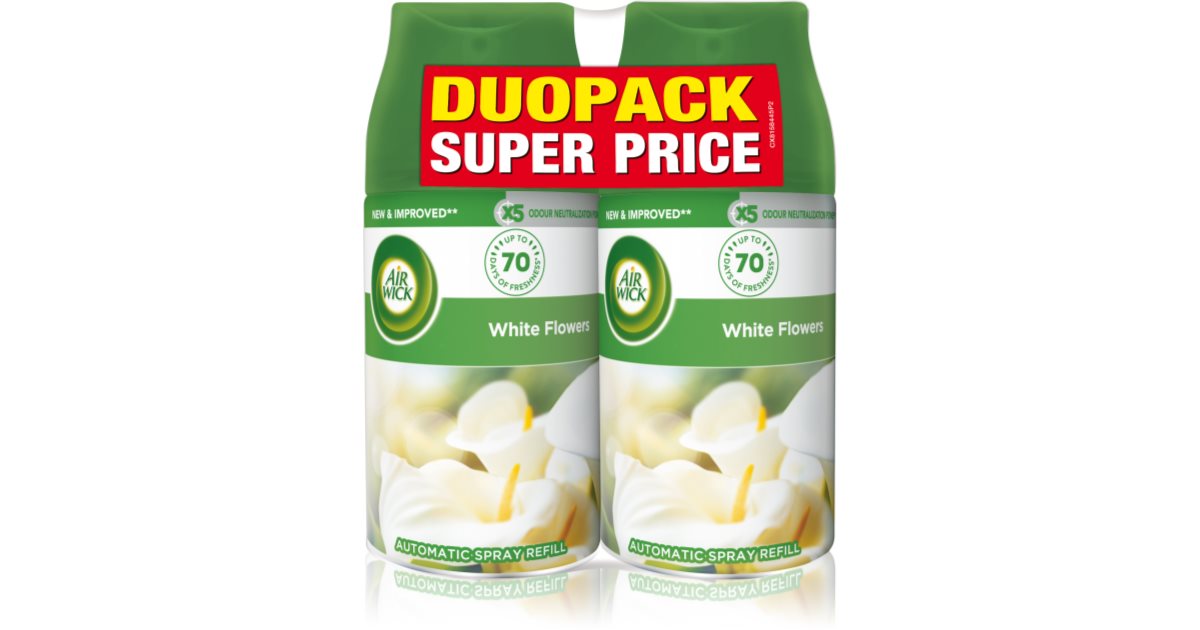 Air Wick Freshmatic White Flowers air freshener refill with aroma DUO ...