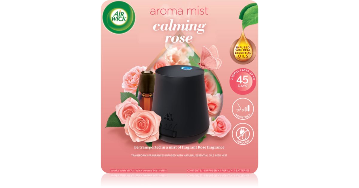 Air Wick Aroma Mist Calming Rose aroma diffuser with filling + battery ...