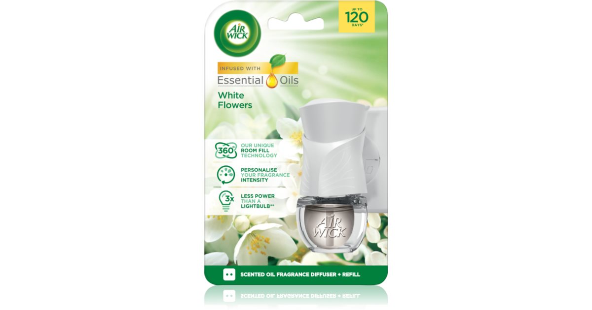 Air Wick White Flowers Electric пълнител за електрически дифузер ...