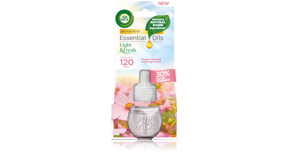 Air Wick Light & Fresh Flower Meadow & Spring Breeze refill for aroma ...