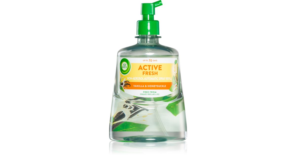 Air Wick Active Fresh Vanilla & Honeysuckle air freshener refill ...