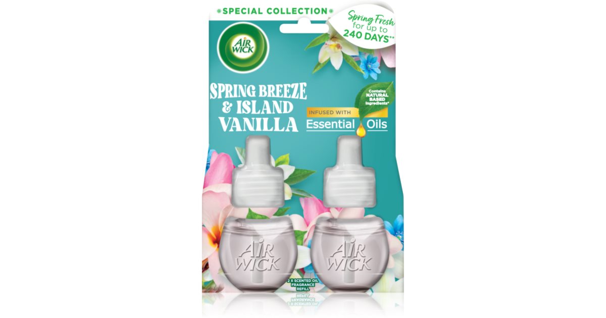Air Wick Spring Fresh Spring Breeze & Island Vanilla electric air freshener refill | notino.co.uk