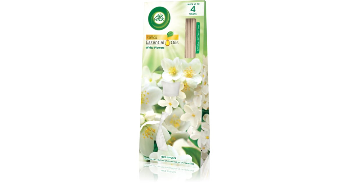 Air Wick Essential Oils White Flowers aроматизиращ дифузер с пълнител ...