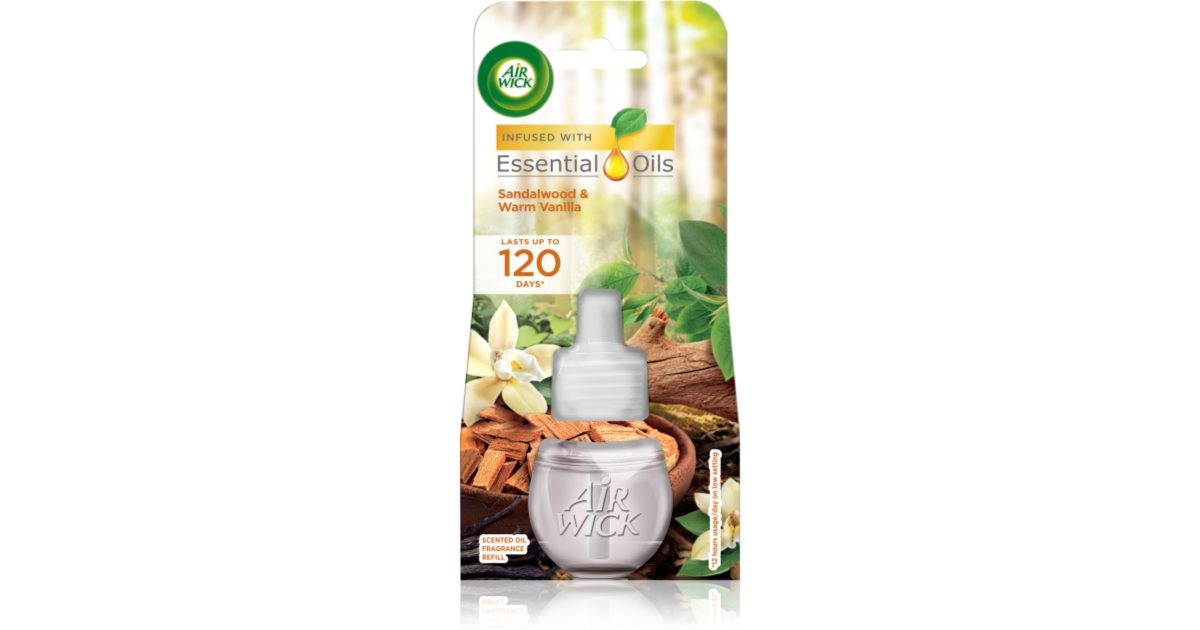Air Wick Electric Sandalwood & Vanilla genopfyldning af diffusionsapparat | Dufte til hjemmet ...