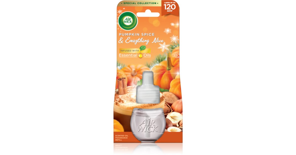 Air Wick Pumpkin Spice & Everything Nice diffusore elettrico per ambienti ricarica | notino.it