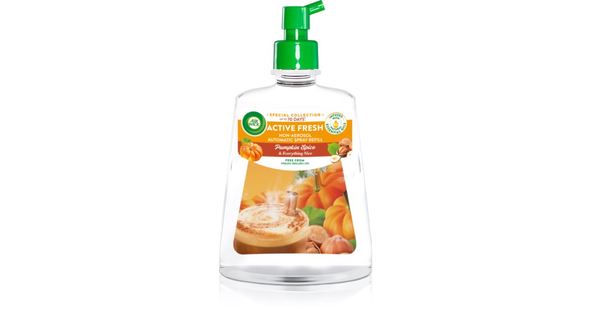 Air Wick Active Fresh Pumpkin Spice & Everything Nice air freshener ...