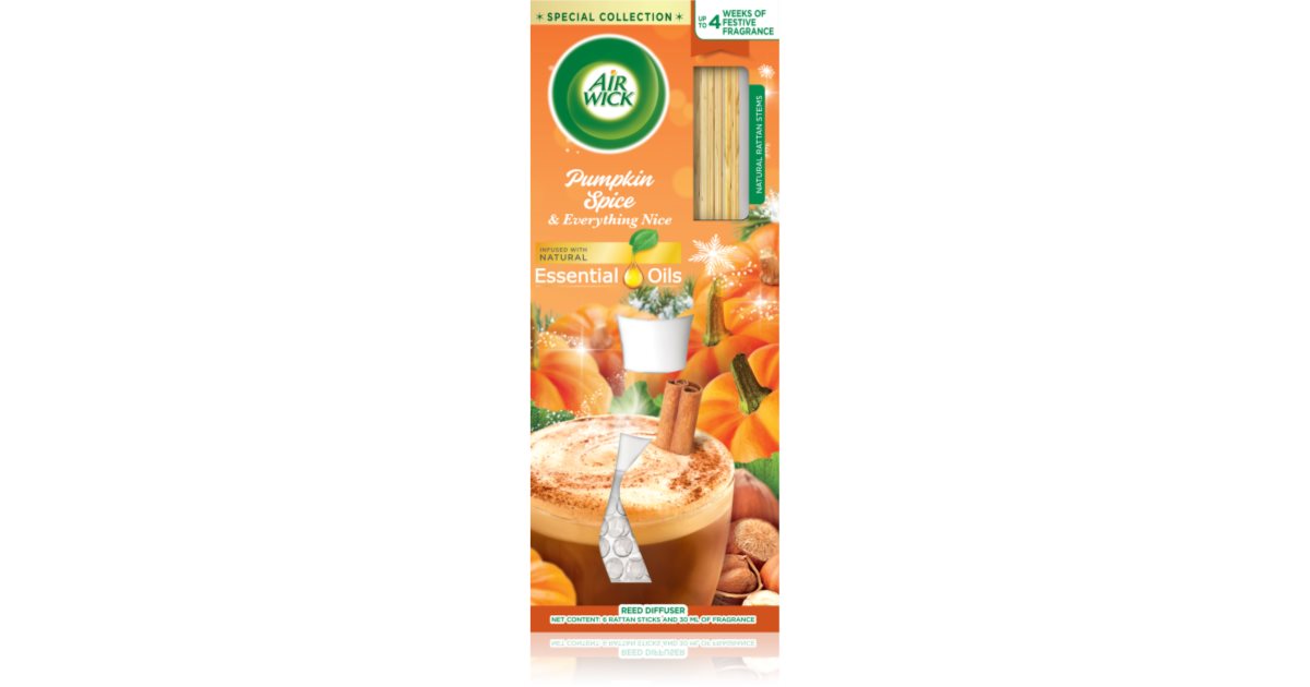 Air Wick Reed Diffuser Pumpkin Spice & Everything Fine aroma diffuser ...