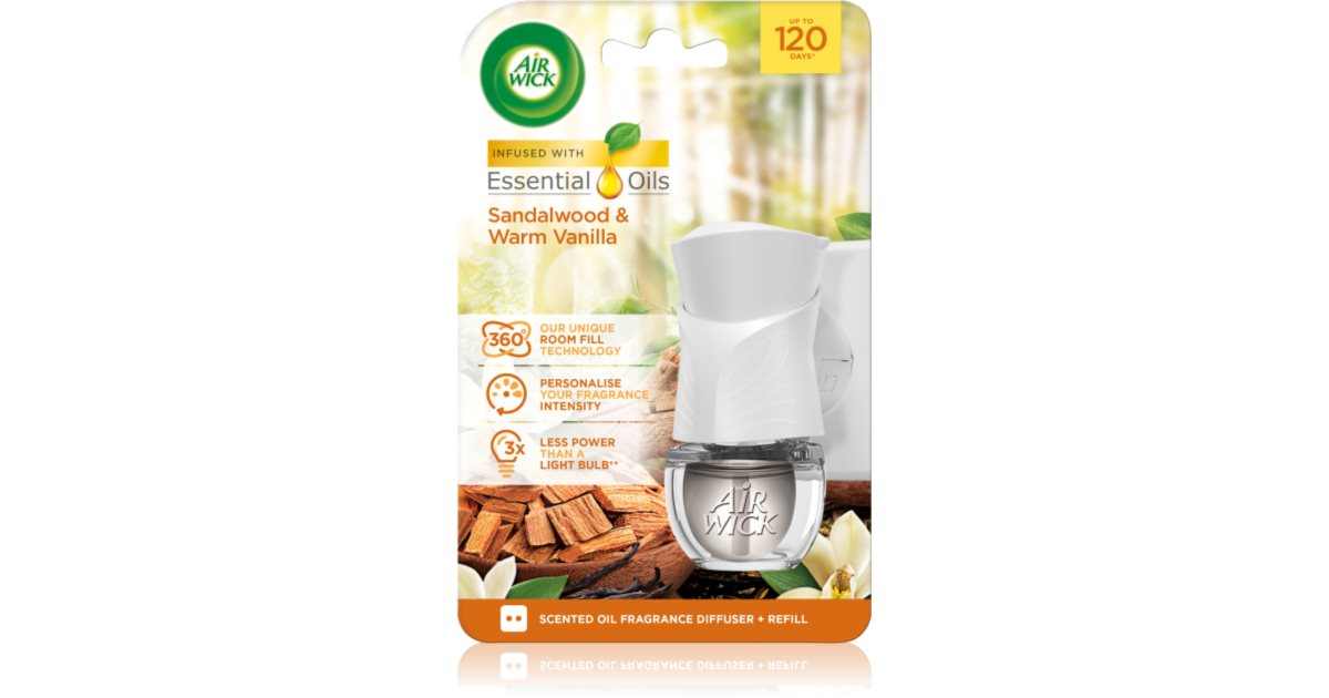 Air Wick Electric Sandalwood & Vanilla diffuseur électrique de parfum d ...
