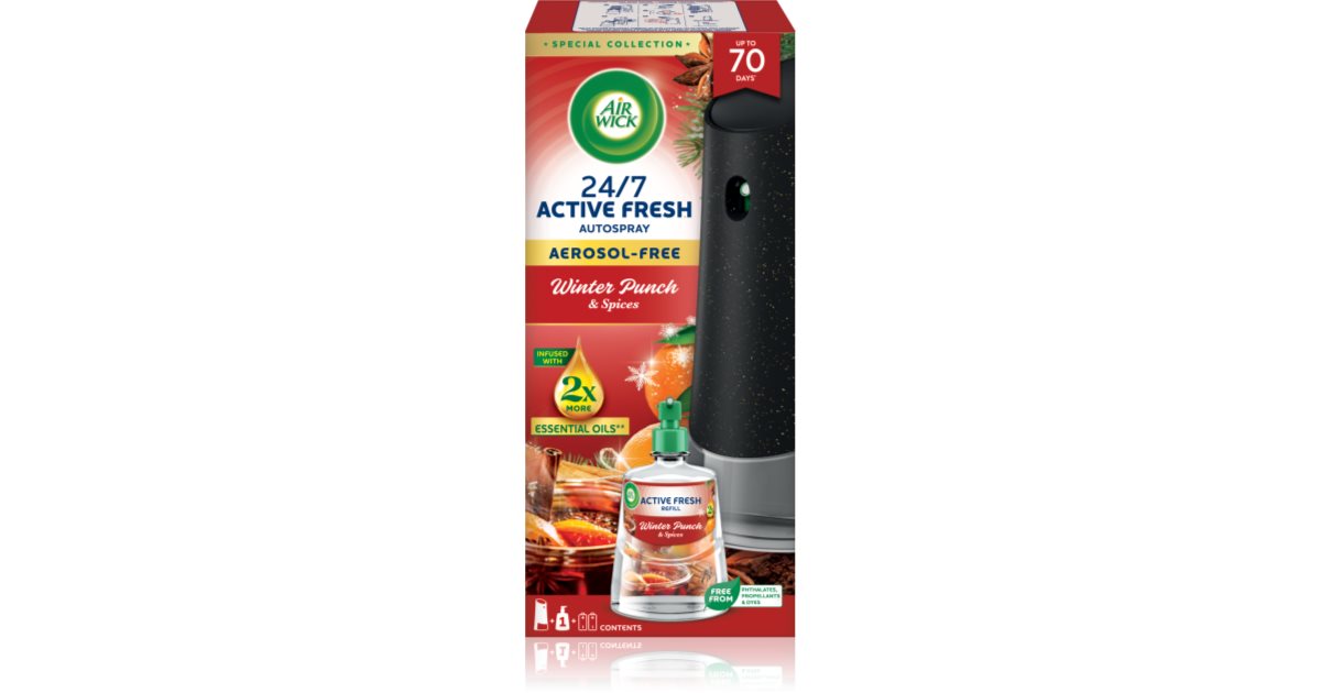 Air Wick Active Fresh Winter Punch & Spices ambientador automático con ...