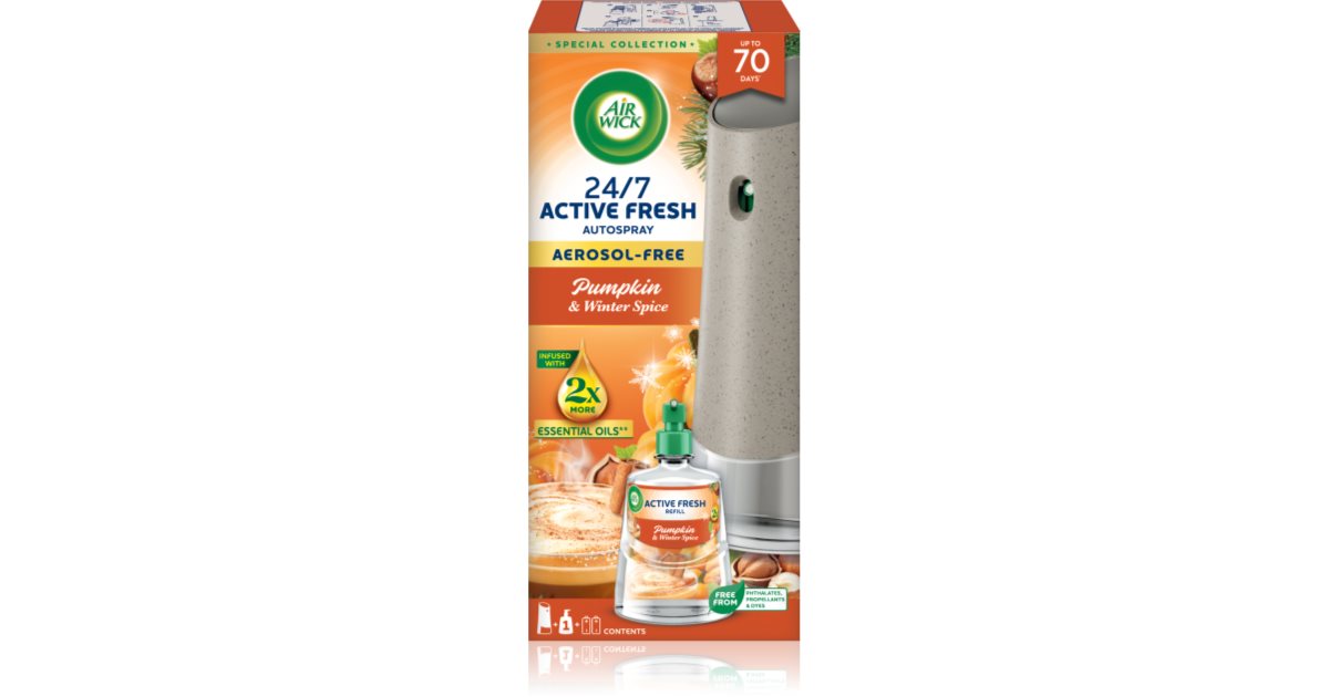 Air Wick Active Fresh Pumpkin & Winter Spice | Livrare rapida! | Notino.ro
