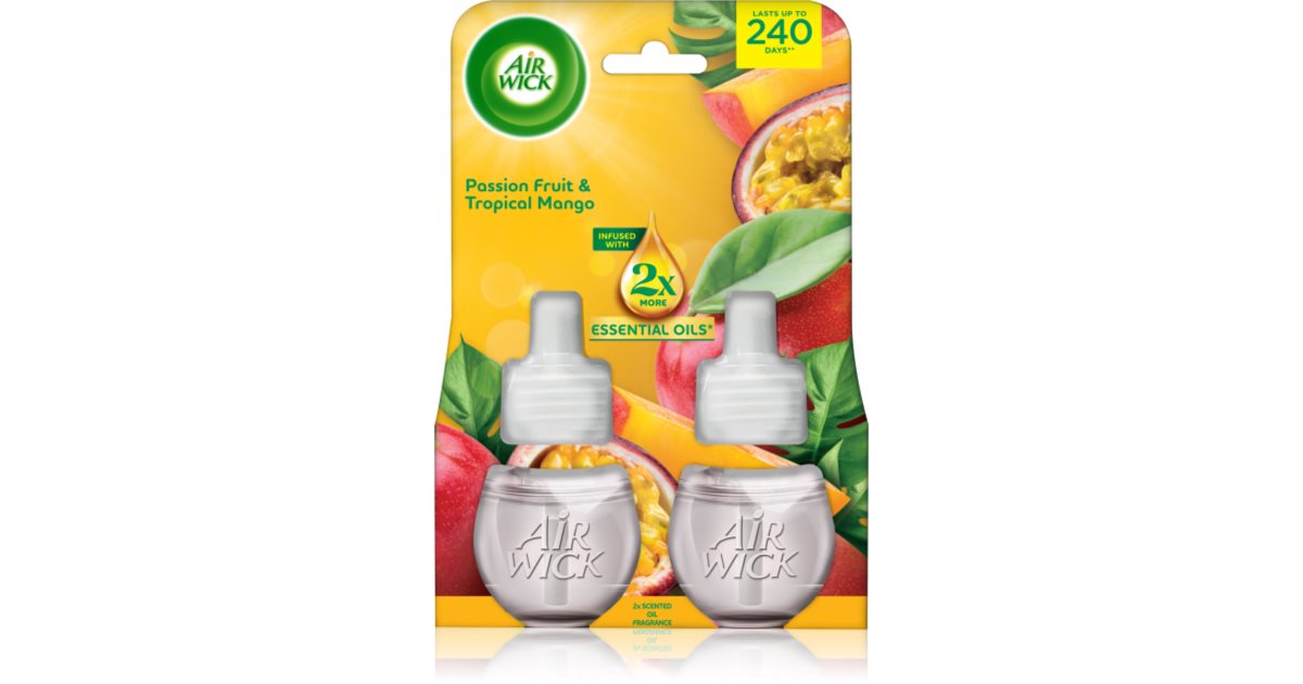 Air Wick Passion Fruit & Tropical Mango elektrische diffuser navulling ...