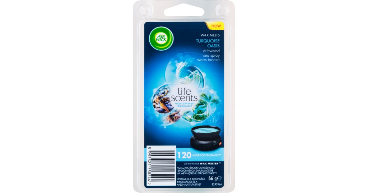 Air Wick Life Scents Turquoise Oasis cera per lampada aromatica 66 g ...