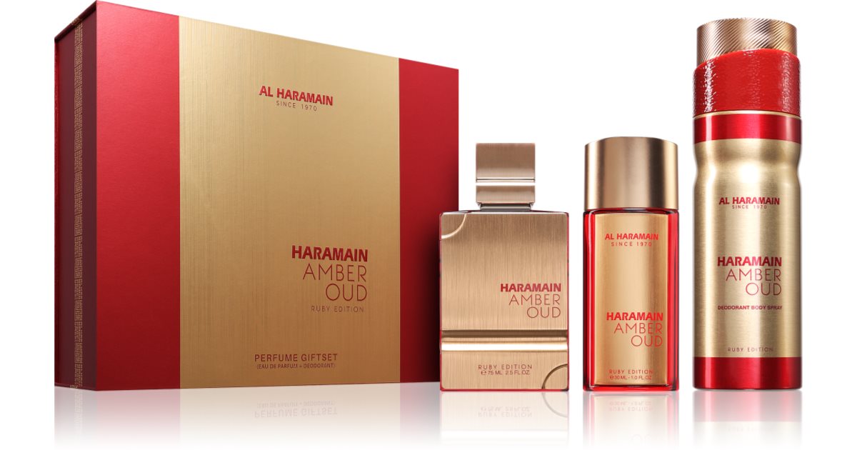 Al Haramain Amber Oud Ruby Edition ajándékszett unisex | notino.hu