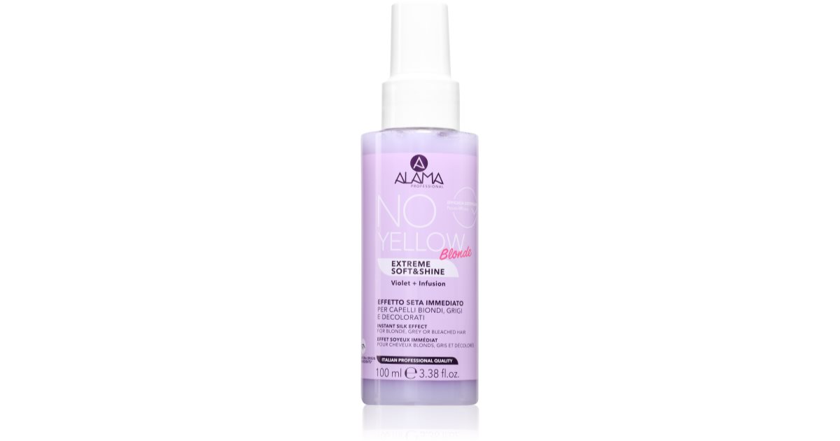 Alama Professional No Yellow Blonde spray against yellow undertones ...