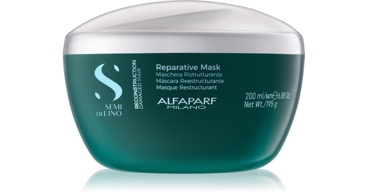 Alfaparf Milano Semi di Lino Reconstruction Reparative mask for damaged ...