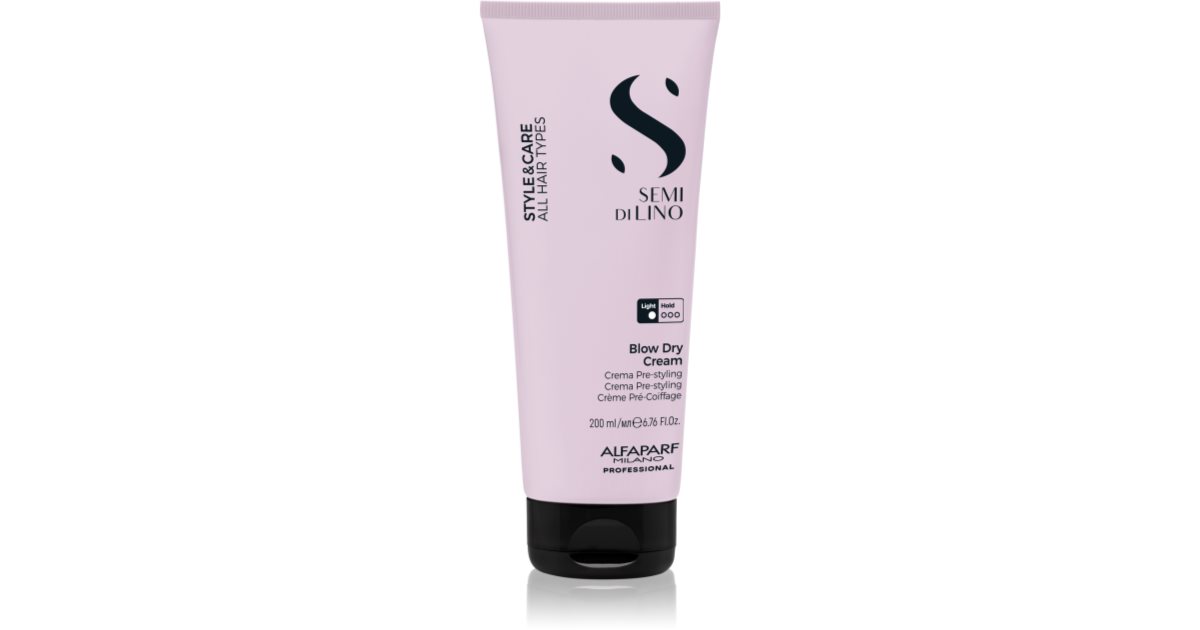 Alfaparf Milano Semi di Lino Style&Care Blow Dry Cream protective blow ...