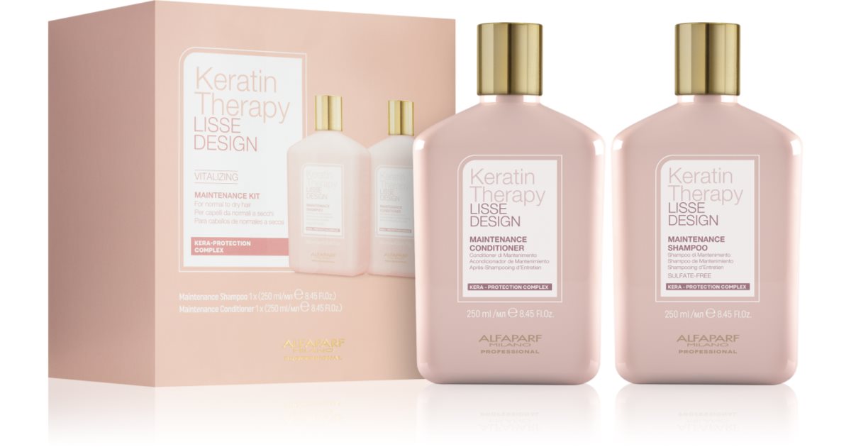 Alfaparf Milano Keratin Therapy Vitalizing Kit set (for normal to dry ...