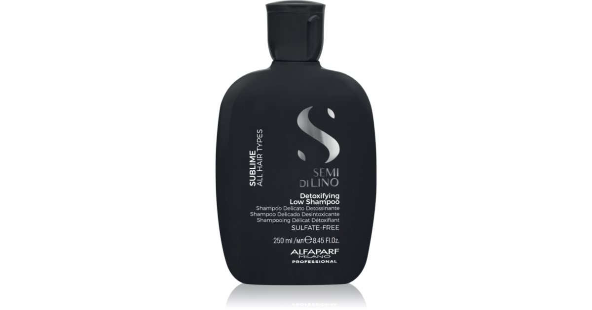 Alfaparf Milano Semi di Lino Sublime cleansing detoxifying shampoo for ...
