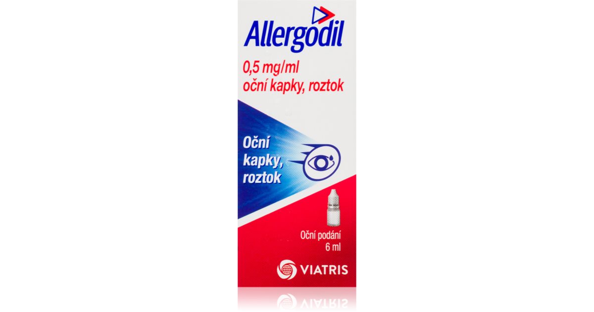 Allergodil Allergodil 0,5mg/ml oční kapky, roztok k léčbě příznaků ...