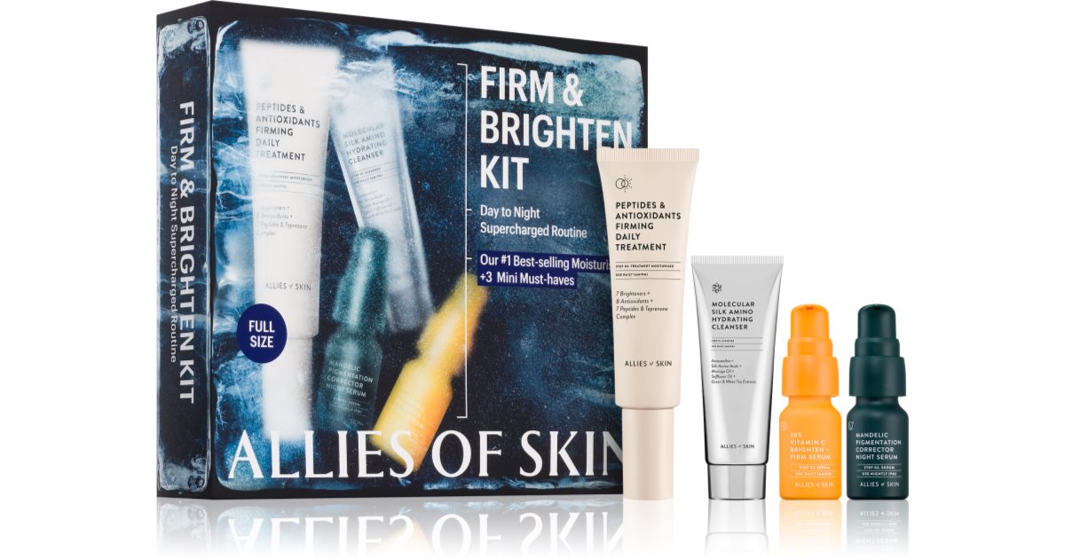 Allies of Skin Firm & Brighten Kit Gift Set to brighten and smooth the ...