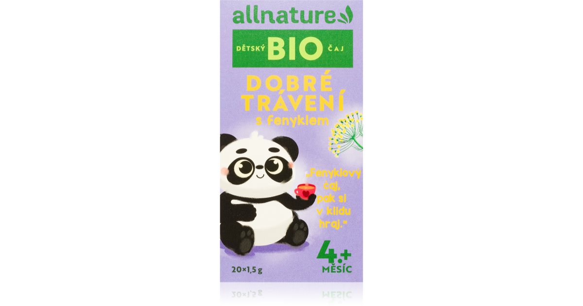 Allnature Detský čaj BIO Dobré trávenie s feniklom čaj v BIO kvalite ...