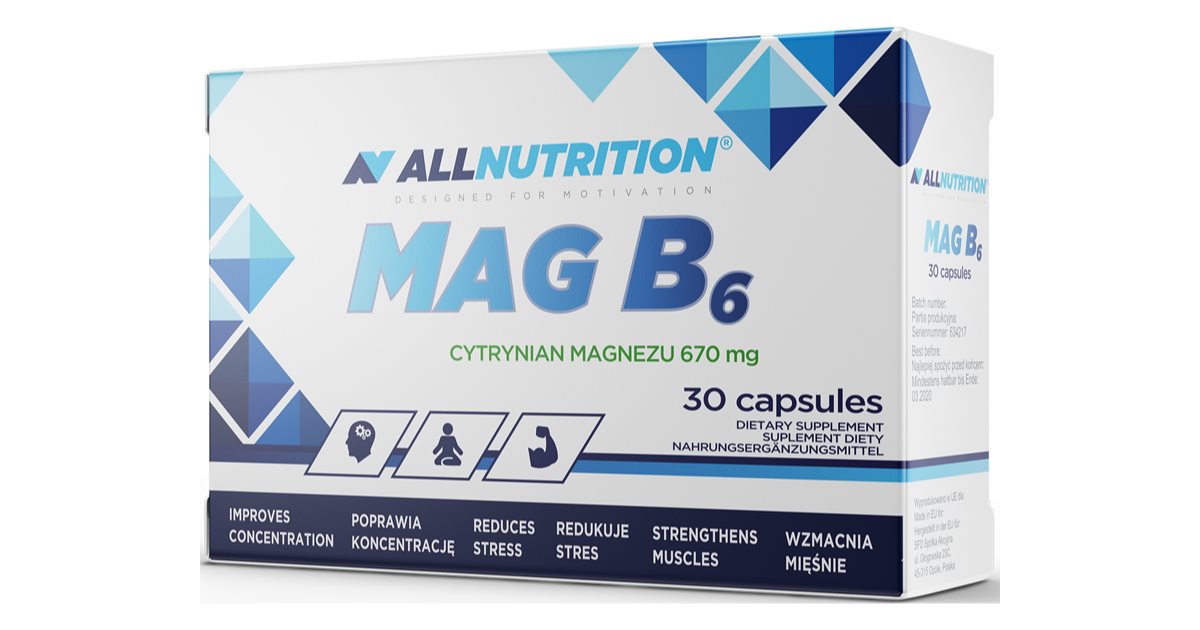 Allnutrition Mag B6 Kapseln für die Muskelregeneration