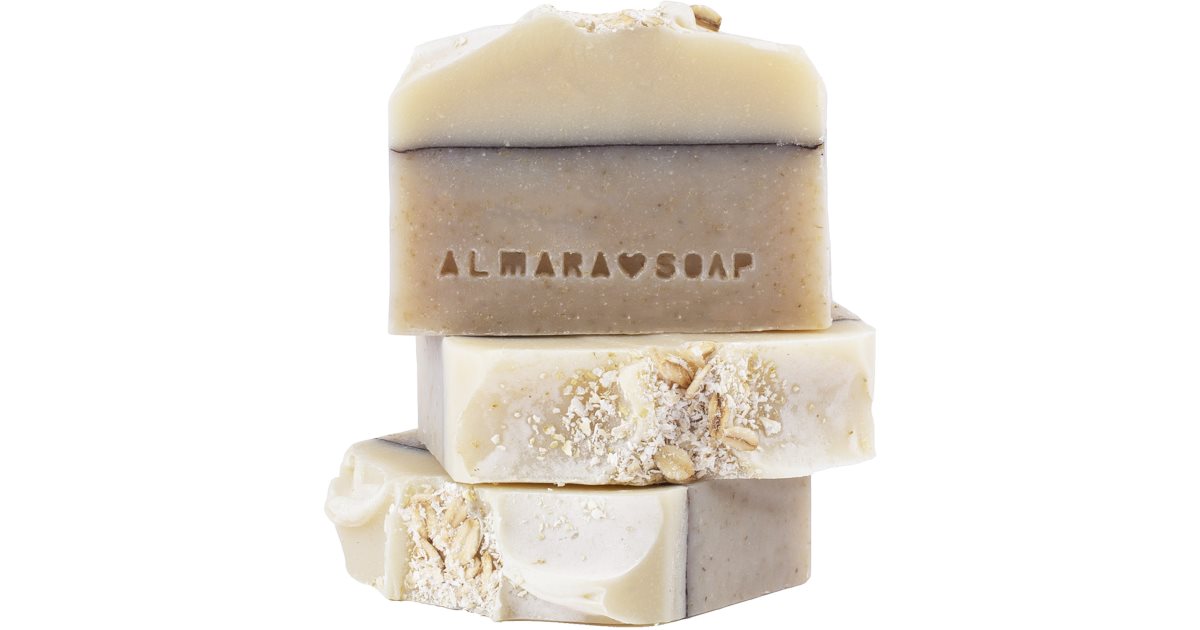 Almara Soap Natural Oatmeal Cake savon fait à la main pour peaux ...