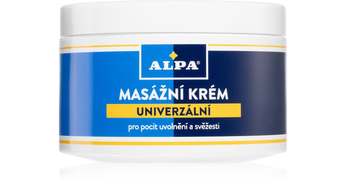 Alpa Massaging cream universal crème de massage | notino.fr